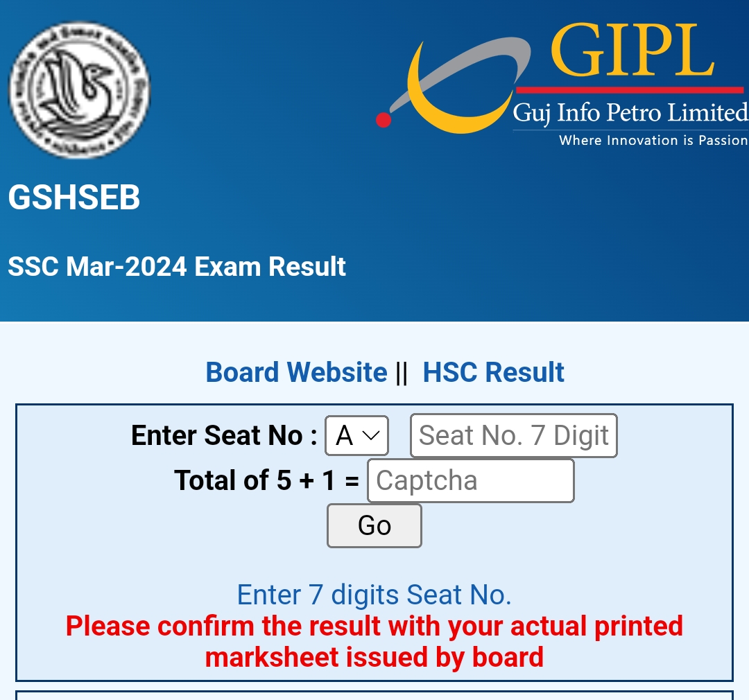 Gseb.org SSC Result 2025 (Link Out) std 10th Marks Download - BSEB Result